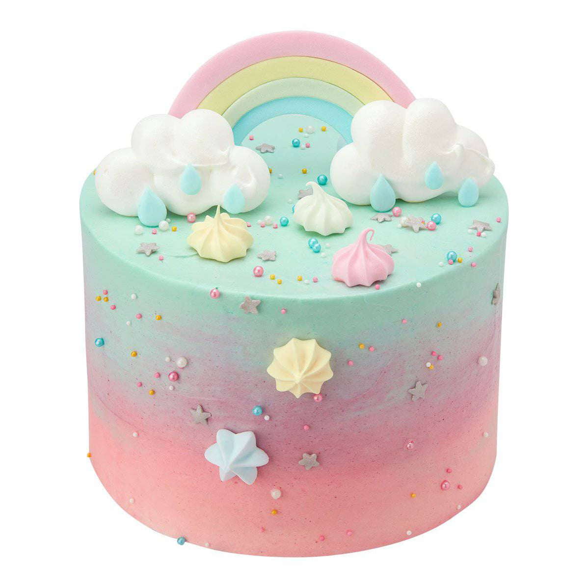 Rainbow & Clouds Cake - Peggy Porschen London– Peggy Porschen Cakes Ltd